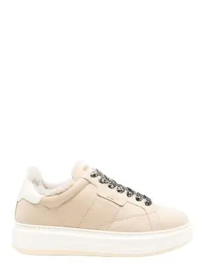 Woolrich Arrow Leather Sneakers - Cream