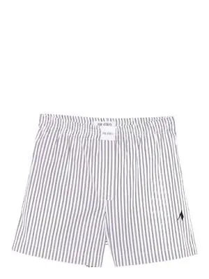 Attico Striped Cotton Shorts - Multicolour