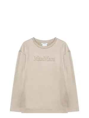Max Mara Silk-blend Sweatshirt - Beige