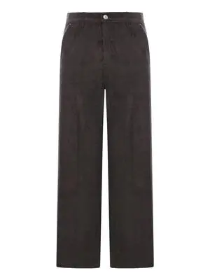 Ami Cotton Corduroy Trousers - Grey