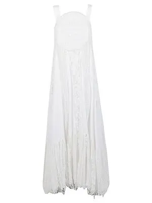 Loewe Cotton Maxi Dress - White