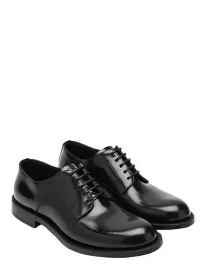 Dolce & Gabbana Leather Derby Shoes - Black