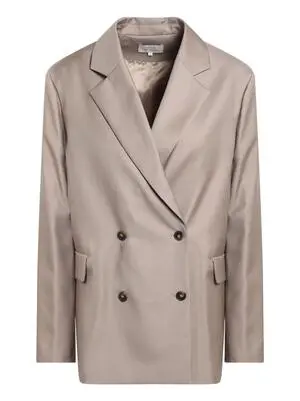 LOULOU STUDIO Double-breasted Virgin Wool Jacket - Beige