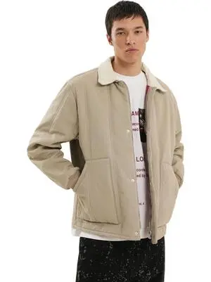 1989 STUDIO Padded Canvas Jacket - Beige