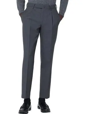 SANTANIELLO Wool Trousers - Grey