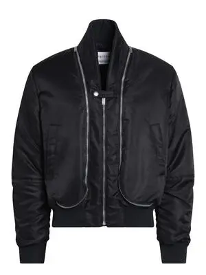 Alexander McQueen Nylon Zip Bomber - Black