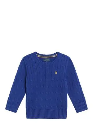 Polo Ralph Lauren Cable-knit Crewneck Sweater - Blue