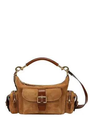 Chloé Suede Leather Camera Bag - Brown