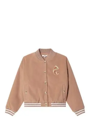 Chloé Wool-blend Bomber Jacket - Beige