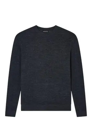 Emporio Armani Wool Crewneck Jumper - Grey