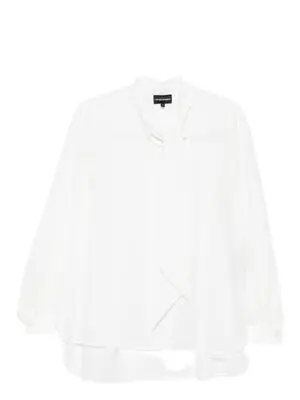 Emporio Armani Bow Tie Blouse - White