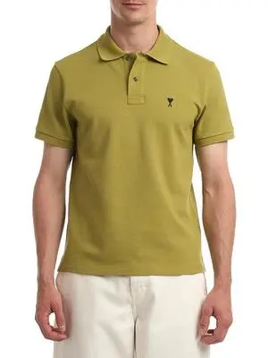 Ami De Coeur Regular Fit Polo Shirt - Matcha