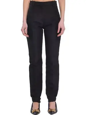 Balenciaga High-waisted Trousers - Black