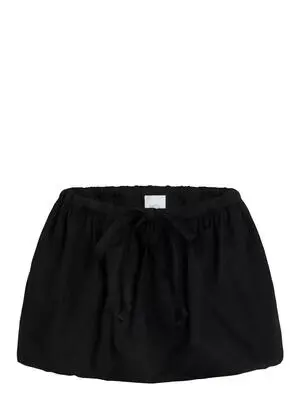 PATOU Puffy Gabardine Mini Skirt - Black