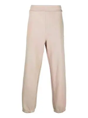 MSGM Logo-print Cotton Track Trousers - Neutrals