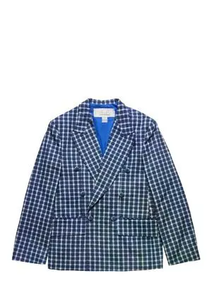 ERL Check Double Braested Blazer