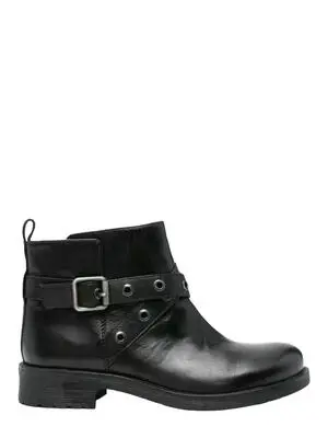 Geox Rawelle Biker Boots - Black