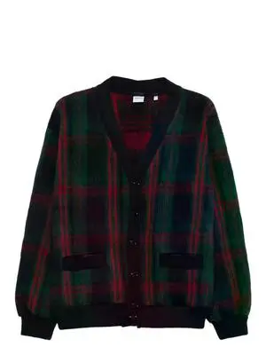 Aspesi Plaid Wool Cardigan - Green