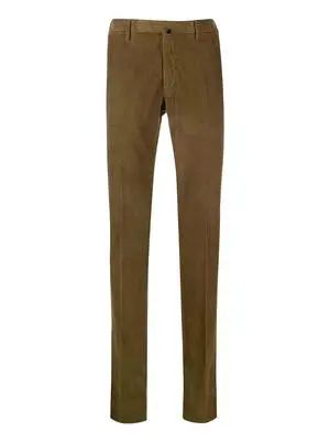 Incotex Textured Straight-leg Trousers - Green