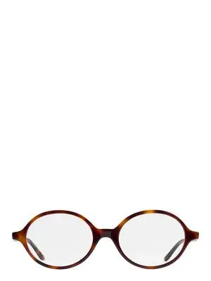 Khaite X Oliver Peoples 2000rx Eyeglasses - Dark Mahogany