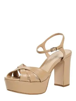 Schutz Keefa Platform Heels - Light Nude