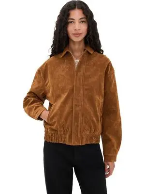 BAILEY ROSE Faux Suede Jacket - Camel