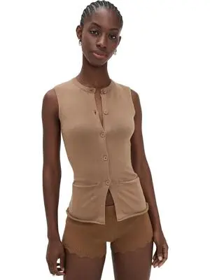 Lioness Kourt Vest - Mocha Mousse