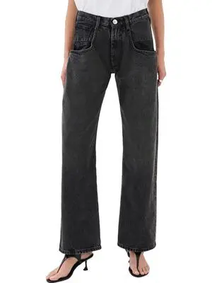 MAISON MARGIELA 5 Pocket Straight Leg Jeans - Black