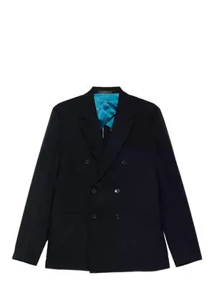 Paul Smith Double-breasted Patch-pocket Blazer - Blue