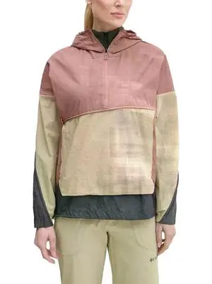 Adidas Xploric Wind Grid-pattern Hooded Jacket - Pink