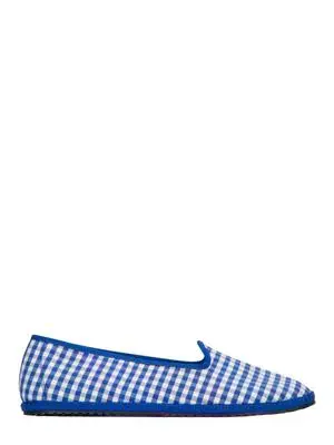 VIBI VENEZIA Check-print Loafers - Blue