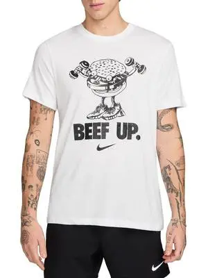 Nike Dri-fit Beef Up Graphic T-shirt - White