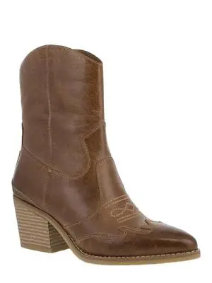 Mia Clorinda Western Boots - Tan