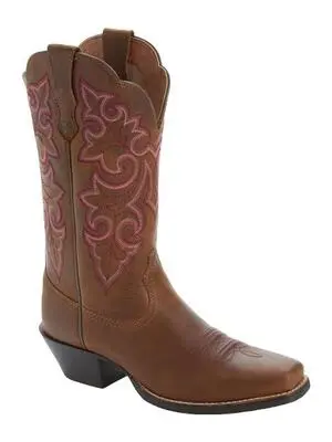 Ariat Roundup Western Boot - Powder Brown