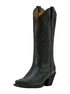 Ariat Round Up Collins Western Boot Black