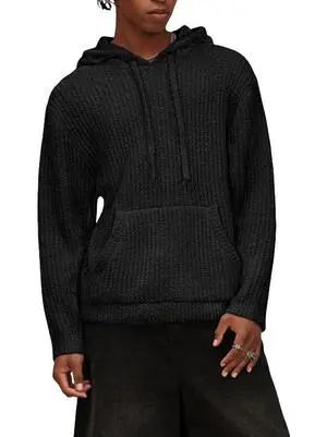 UGG Finnegan Ribbed Hoodie Black