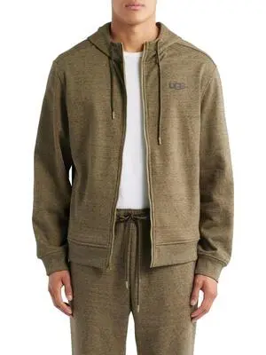 UGG Shiloh Fleece Zip Hoodie - Burnt Olive Heather