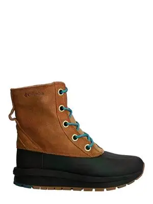 Columbia Suede Lace-up Boots - Brown