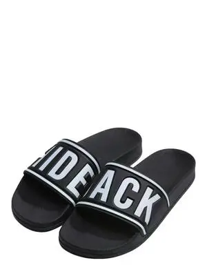 HIDE&JACK Logo-embellished Slides - Black