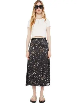 Natalie Martin Anita Silk Skirt - White