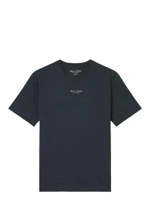 Marc O'polo Logo-embroidered Crew-neck T-shirt - Blue