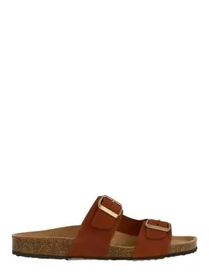 Geox Brionia Suede Sandals - Brown