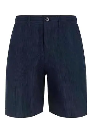 SELECTED Pinstripe Bermuda Shorts - Blue