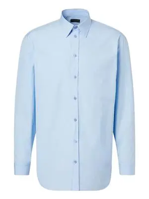 Balenciaga Cotton Poplin Shirt - Blue