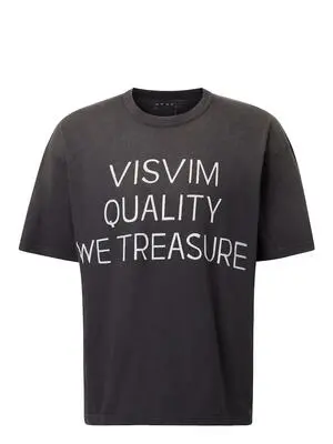 Visvim Jumbo Printed Cotton-blend T-shirt - Black