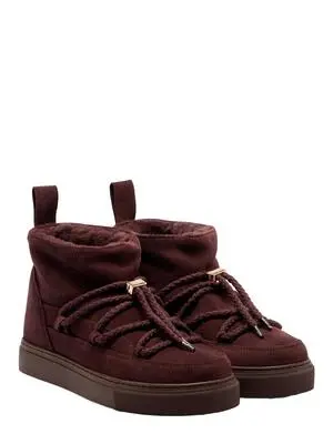 Inuikii Classic Low Suede Snow Boots - Burgundy