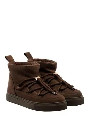 Inuikii Classic Low Suede Snow Boots - Brown