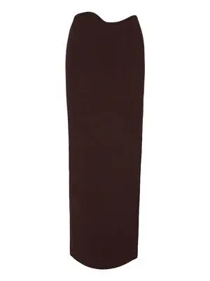 Christopher Esber Knitted Maxi Skirt - Brown