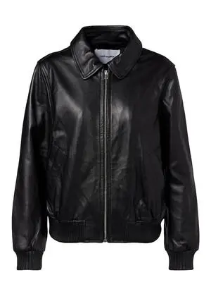YVES SALOMON Lamb Leather Jacket - Black
