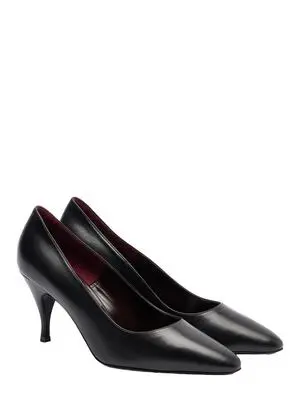 HERBERT LEVINE Pure And Simple Leather Pumps - Black